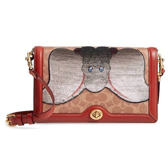 Bags | Nwt Coach Disney X Coach Dumbo Signature Canvas Tanrustbrass Bag ...